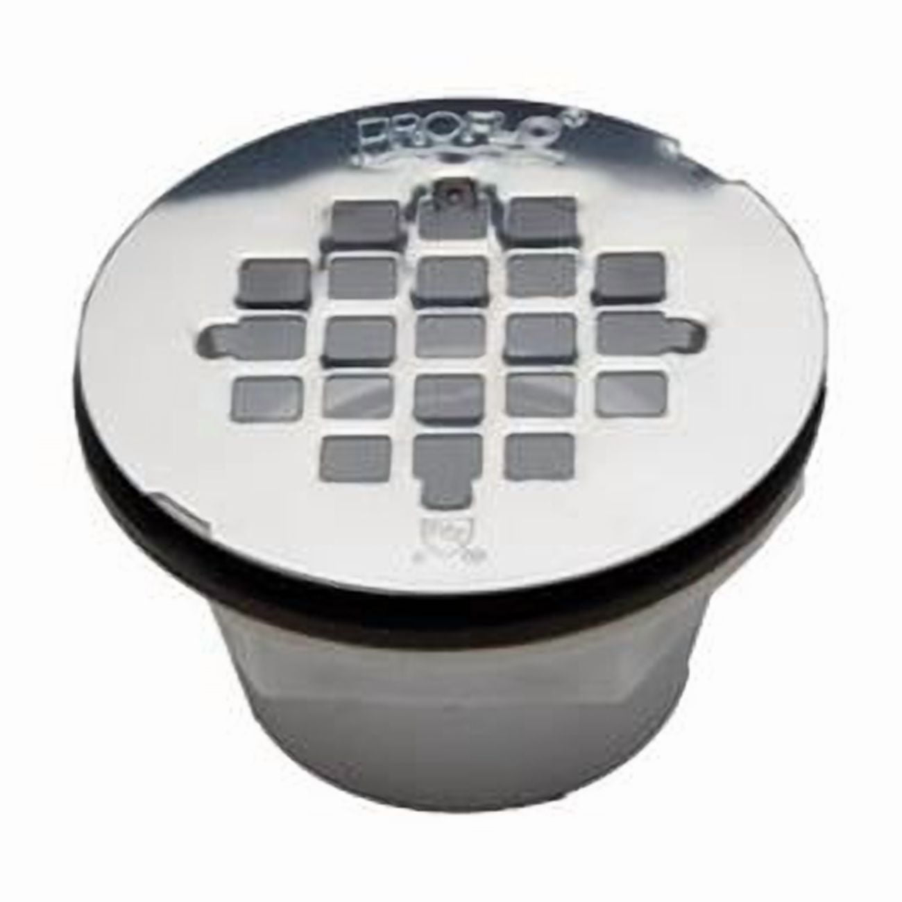 Proflo 2 in. PVC Solvent Weld Shower Drain with Stainless Steel ...