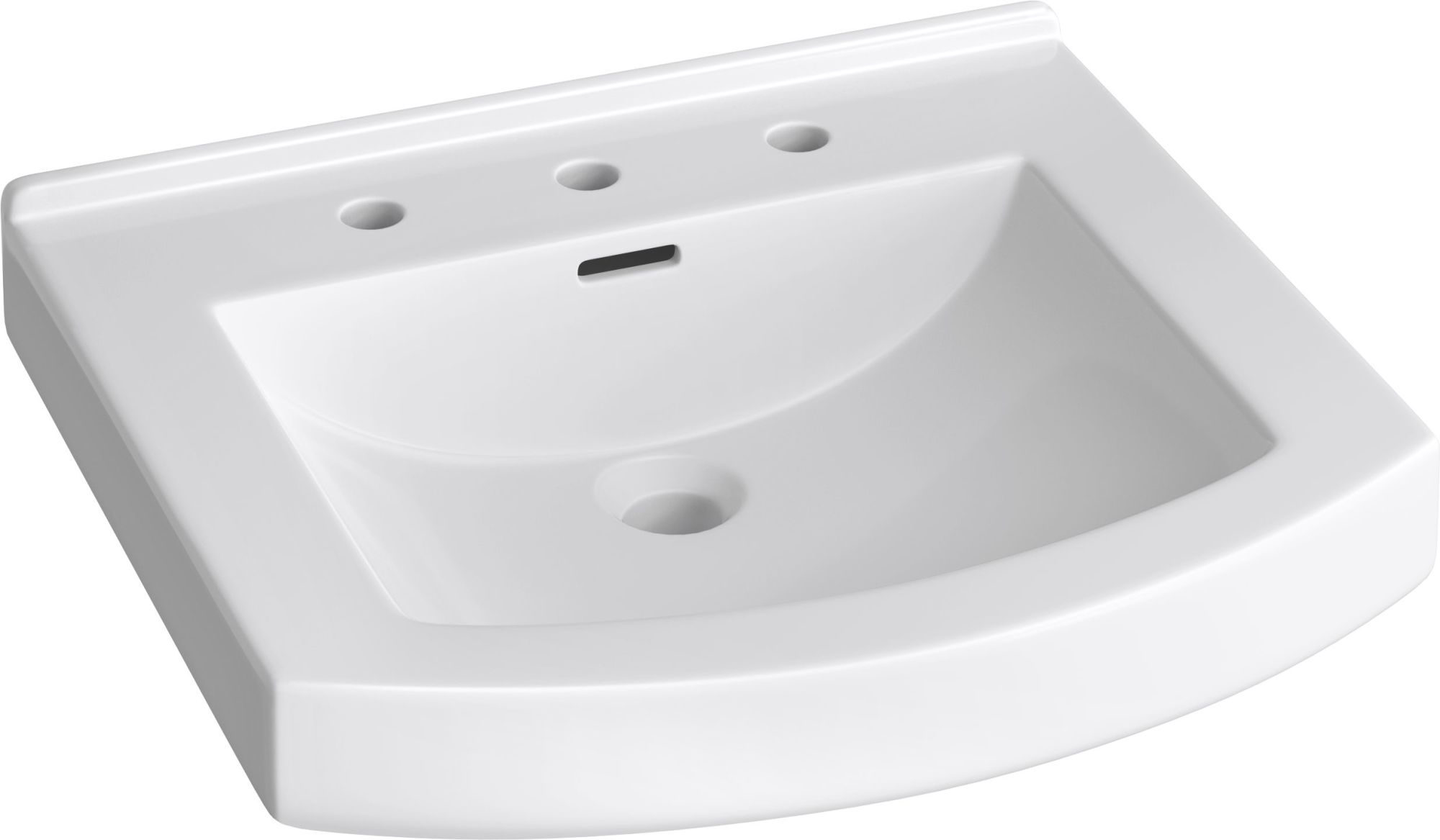 Proflo Pf6008 Otter Creek 20" Rectangular Vitreous China Pedestal ...