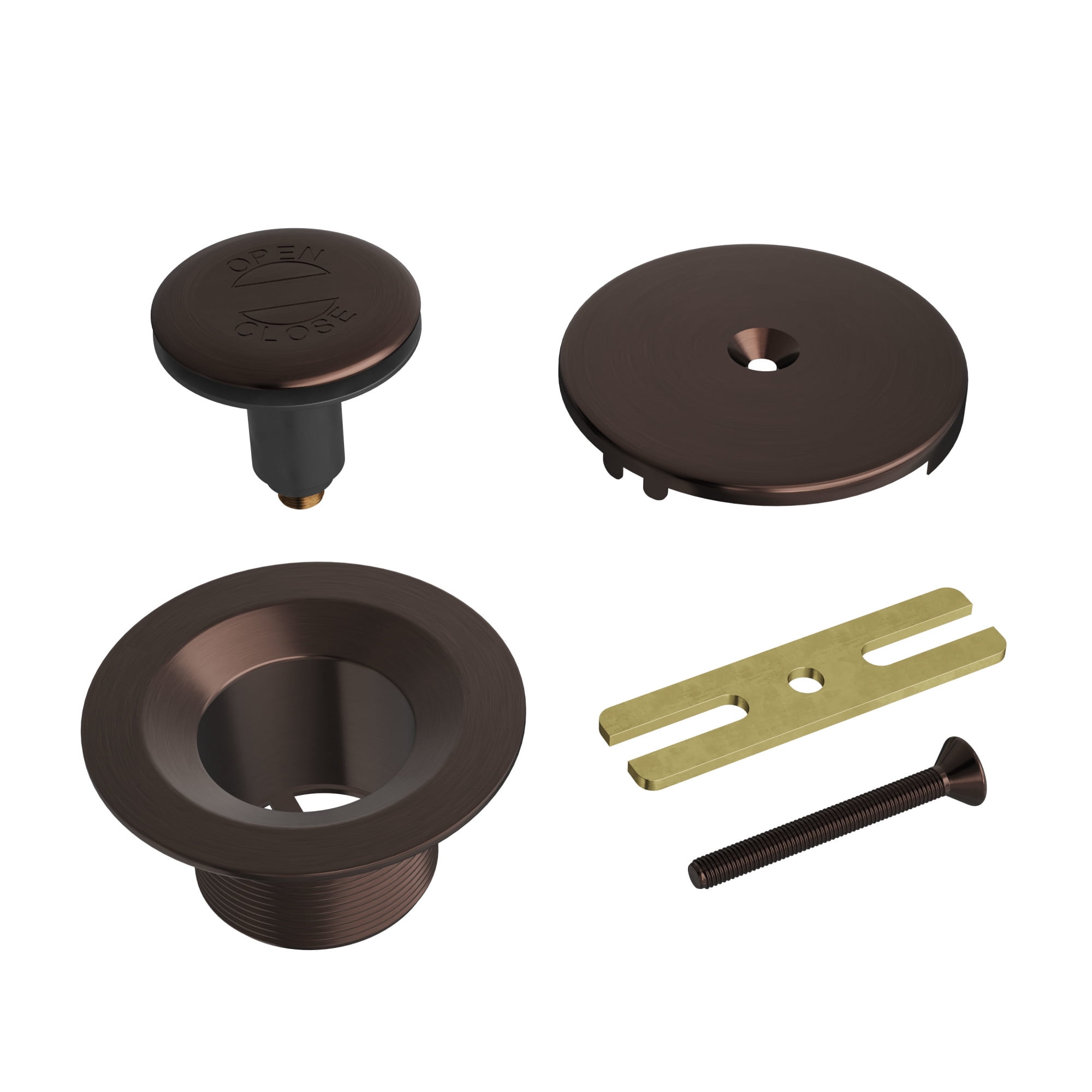 Proflo Pf622 Alcove Tub Pop-Up Drain & Overflow Cover - Bronze ...