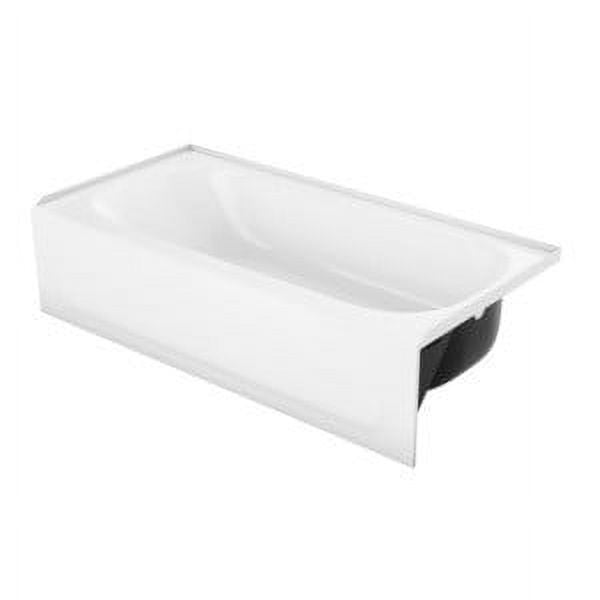 Proflo Pfb14cr Folsom 60" X 30" Right Hand Steel Soaking Tub - White ...