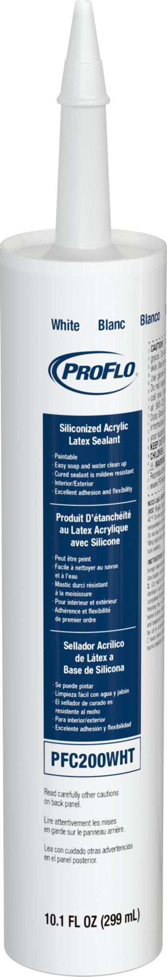 Proflo Pfc200 10.1 Oz Ltx Silicone Caulk - White - Walmart.com