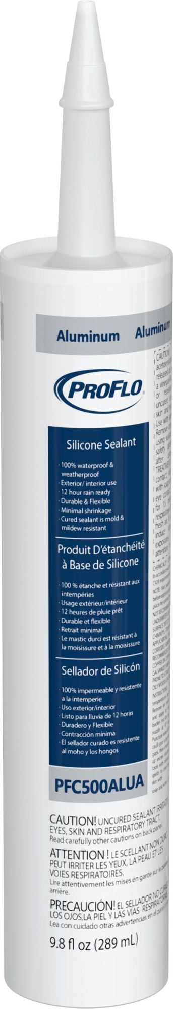 Proflo Pfc500a 9.8Oz 100% Silicone Caulk Sealant - Silver - Walmart ...