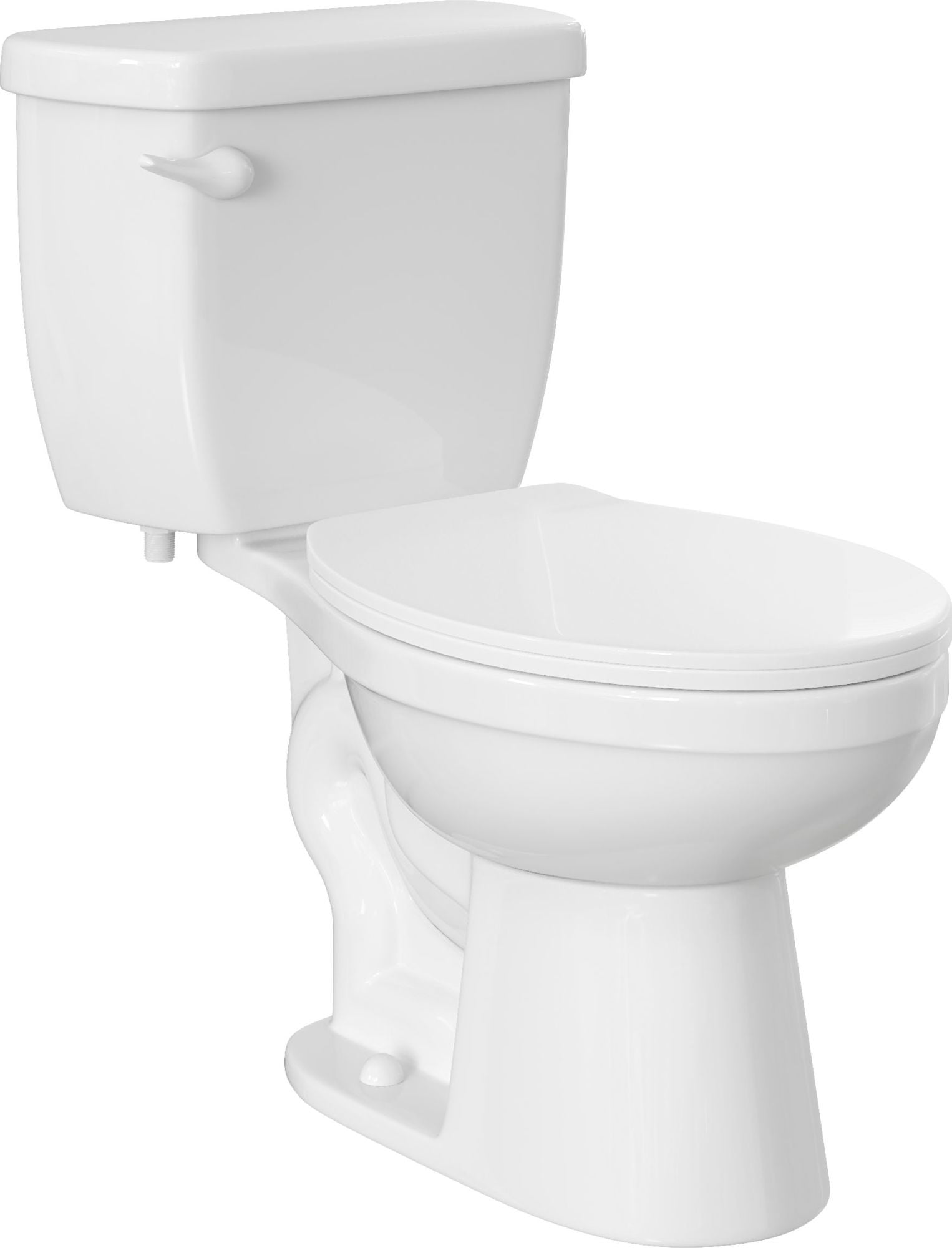 Proflo Pfct101he Jerritt 1.28 GPF Two-Piece Elongated Toilet with Bowl ...