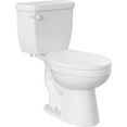 Proflo Pfct101he Jerritt 1.28 GPF Two-Piece Elongated Toilet with Bowl ...