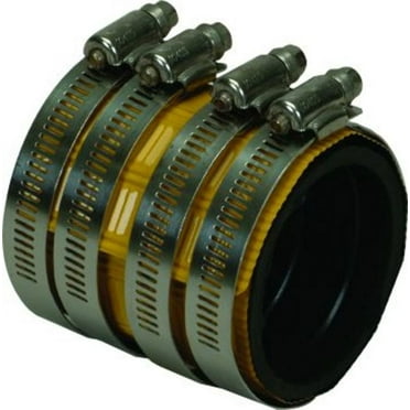 6 in. PVC Flexible Coupling with Stainless Steel clamps - Walmart.com