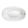 Proflo Pfs5838 Lansford 58" X 38" Drop In Acrylic Soaking Tub - White ...