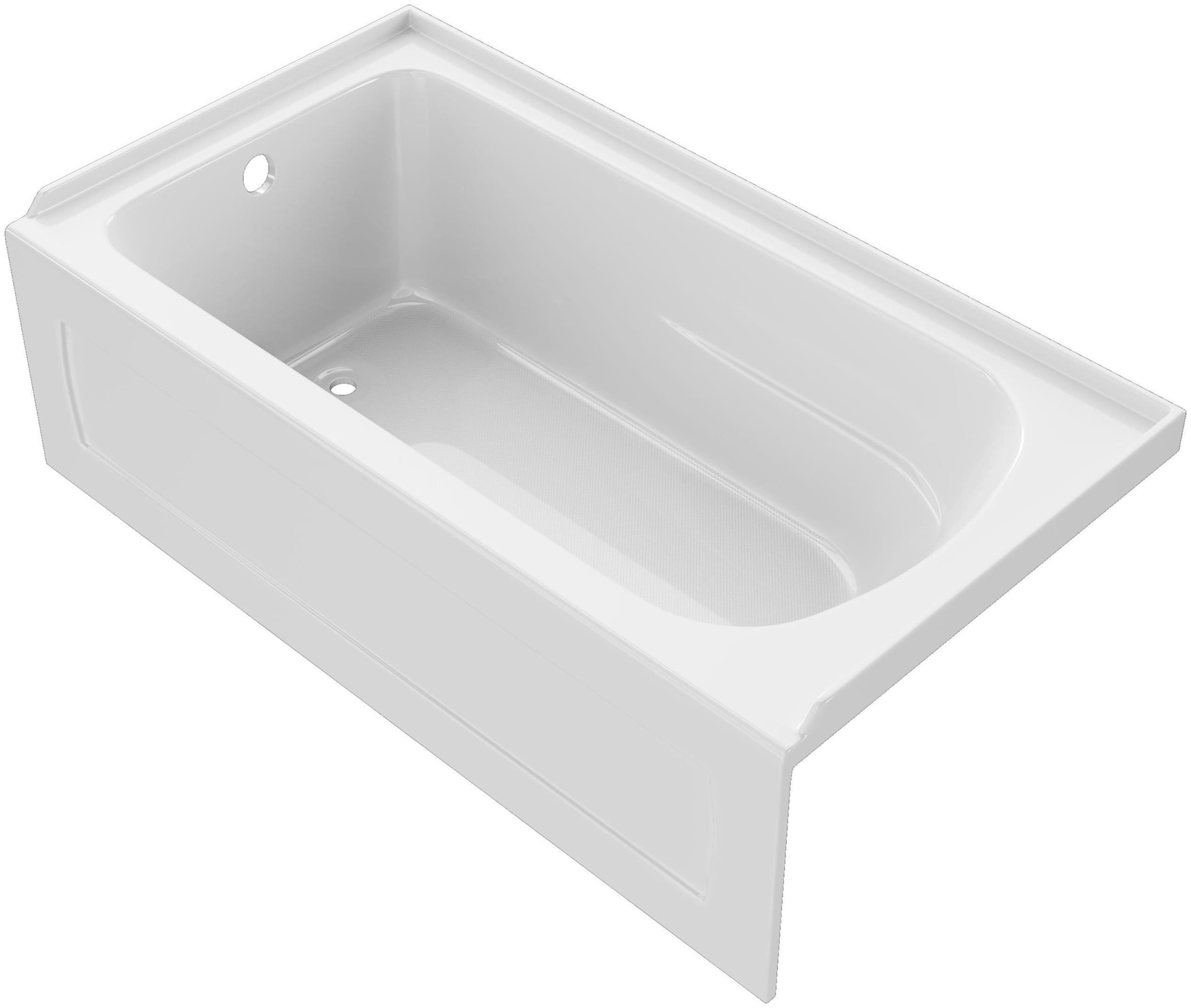 Proflo PFS6036LSKNWH Hillsboro 60" X 36" Three Wall Alcove Acrylic ...
