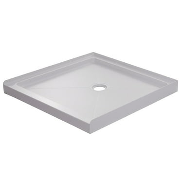 DURABASE FIBERGLASS SQUARE SHOWER FLOOR, WHITE, 36 X 36 IN. - Walmart.com