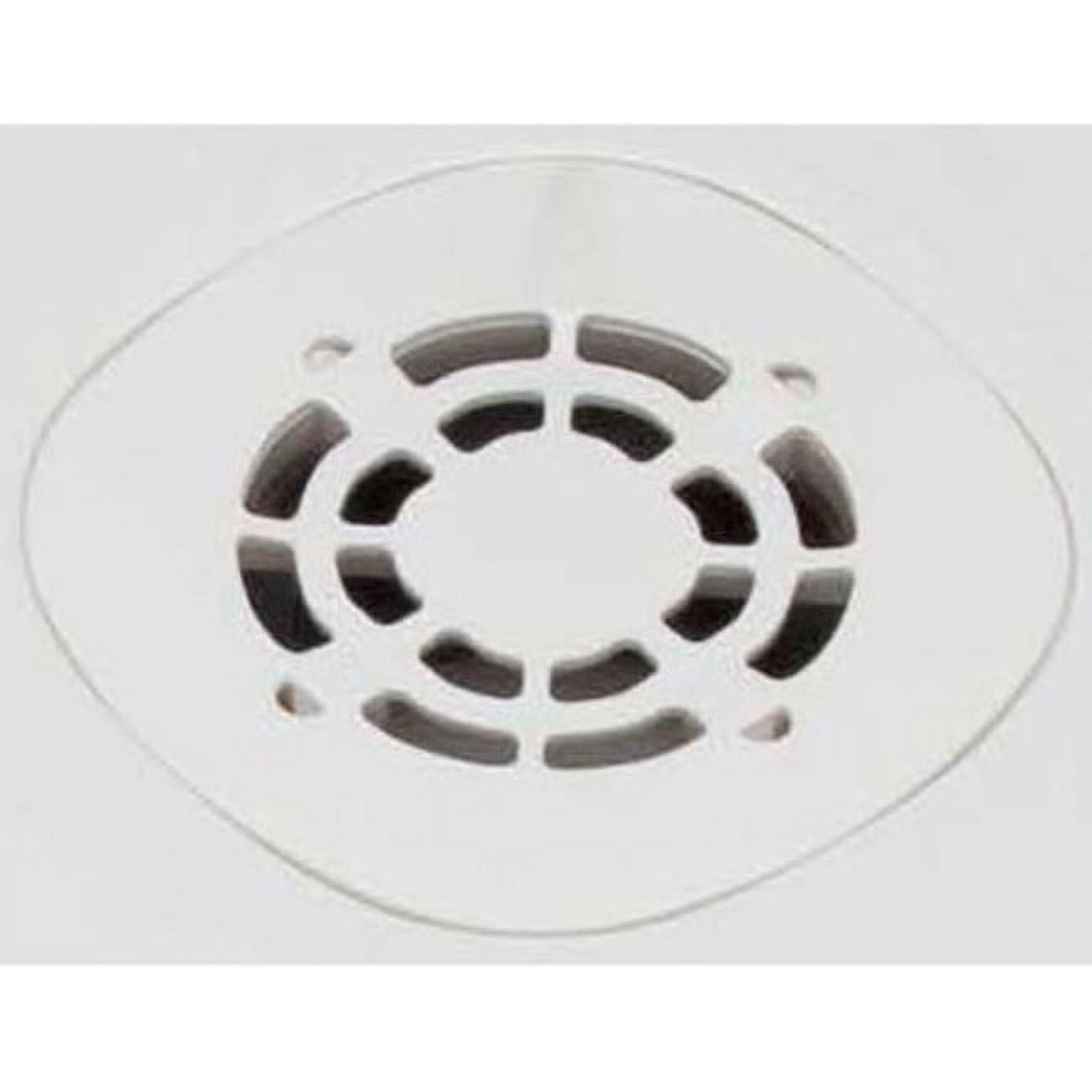 "Proflo ABS-Polypropylene Blend 3"" X 3"" Shower Grate - White, DRAIN ...