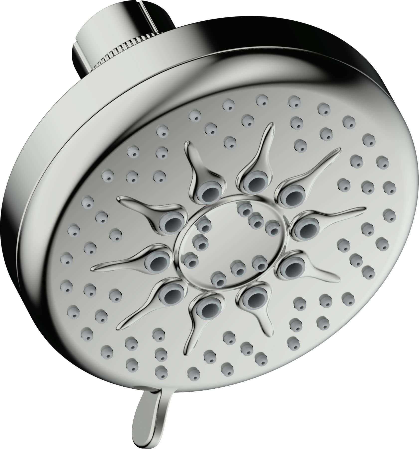 Proflo Pfsh383 1.75 GPM 3-7/8" Wide Multi Function Shower Head - Nickel ...