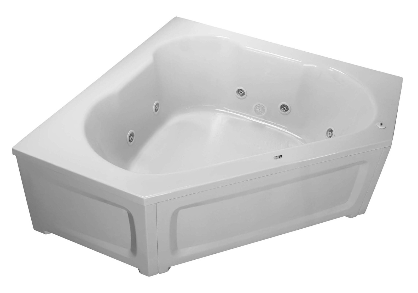 Proflo Pfw6060skpla Grass Valley 60" X 60" Corner 8 Jet Whirlpool Bath ...