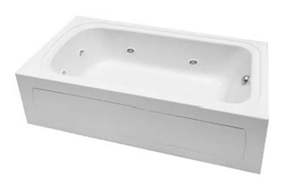 Proflo Pfw7236arsk Plus Series 72" X 36" Alcove 8 Jet Whirlpool Bath ...
