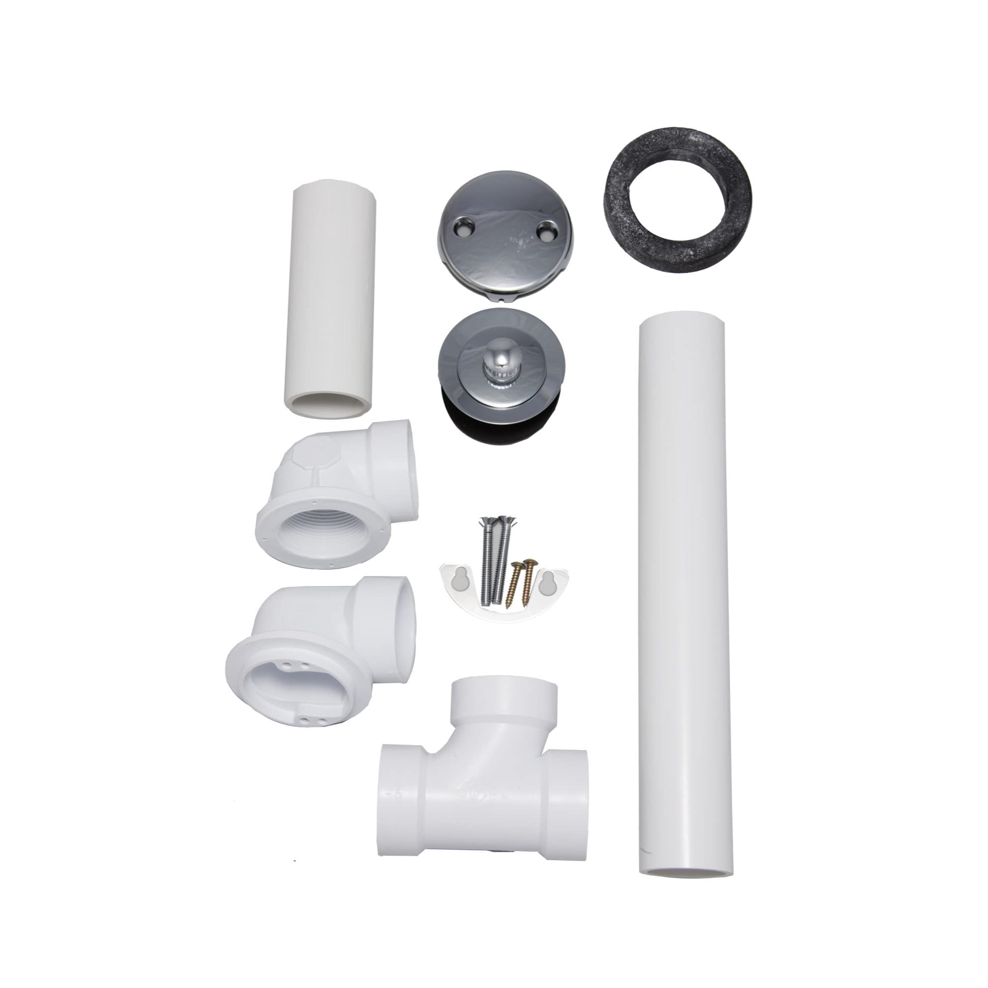 Proflo Pfwo305 1-1/2" Pvc Tub Drain Trim / Fitting - Chrome - Walmart.com
