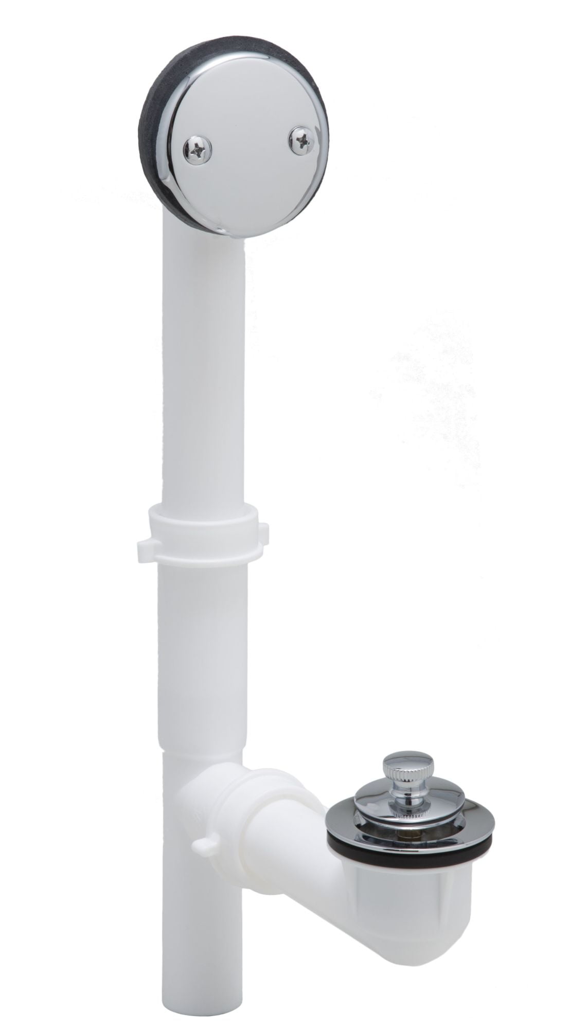 Proflo Pfwo400 1-1/2" Plastic Tubular Tub Drain Fitting - Chrome ...