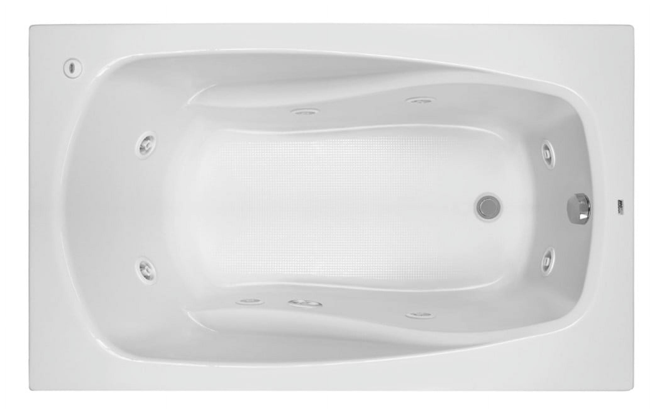 Proflo Pfwplusa6032 Lansford 60" X 32" Drop In 8 Jet Whirlpool Bath Tub ...
