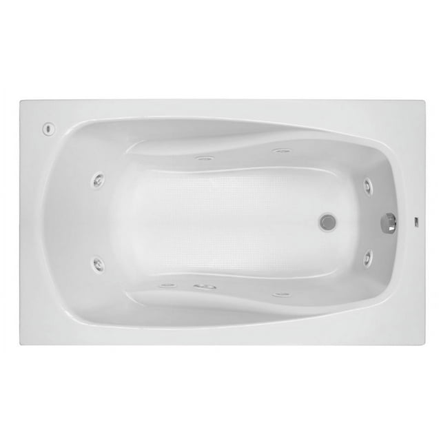 Proflo Pfwplusa6032 Lansford 60" X 32" Drop In 8 Jet Whirlpool Bath Tub ...