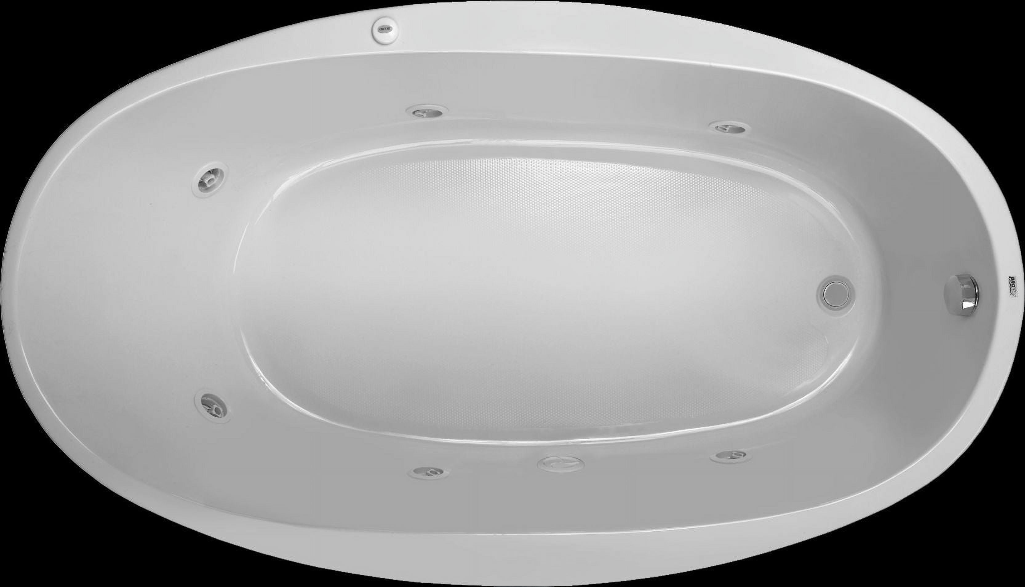 "Proflo Modern Soaking Whirlpool Bath Tub, 70""X40"", 6 jet with ...