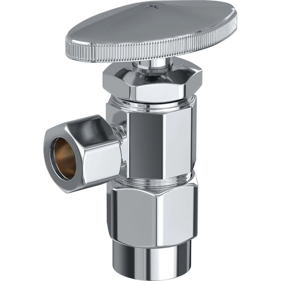 Proflo Pfxav32c 1/2" X 3/8" Multi Turn Angle Supply Stop - Chrome ...