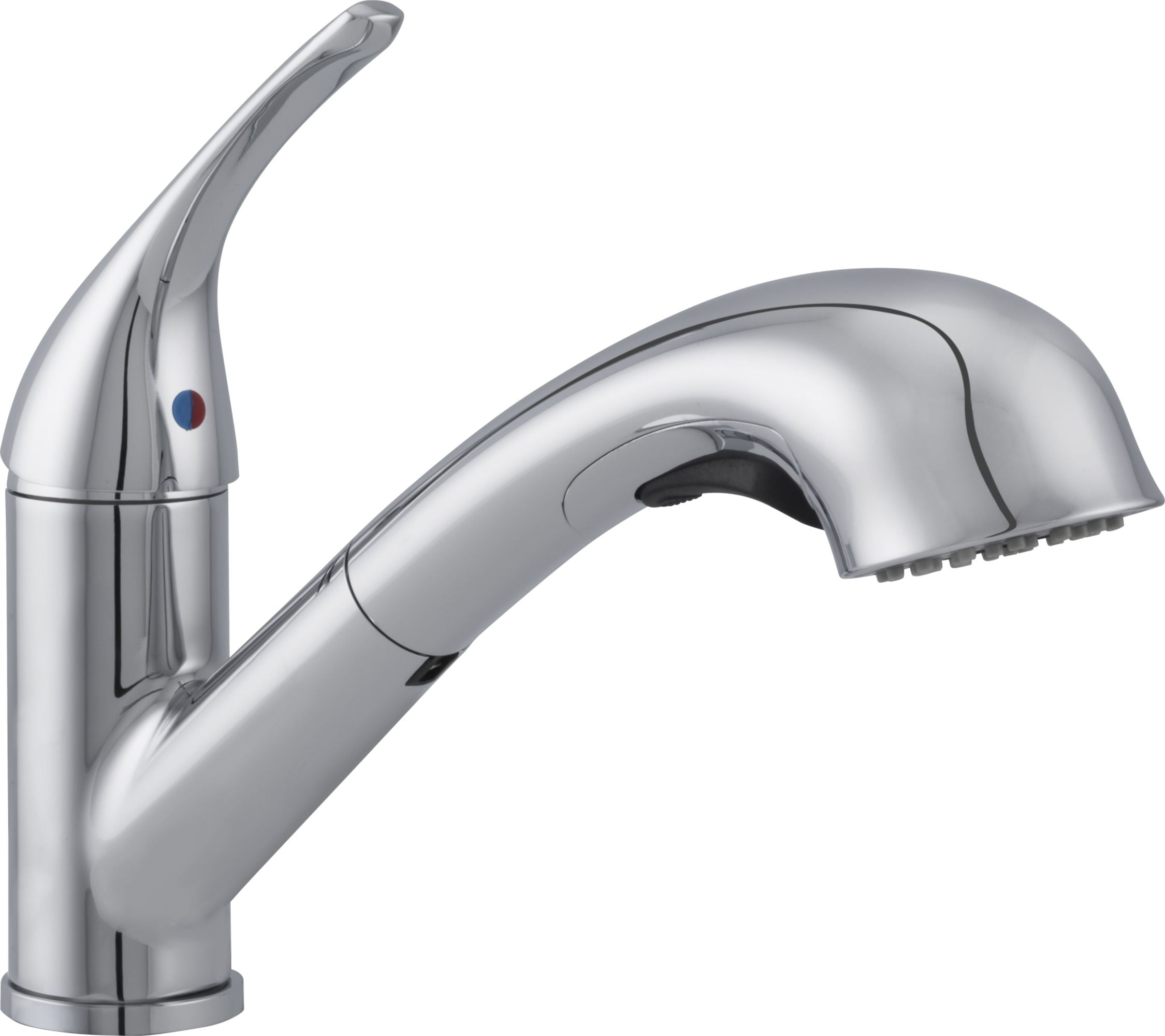 Proflo Pfxc6012 Poulsen 1.75 GPM Single Hole Pull Out Kitchen Faucet ...
