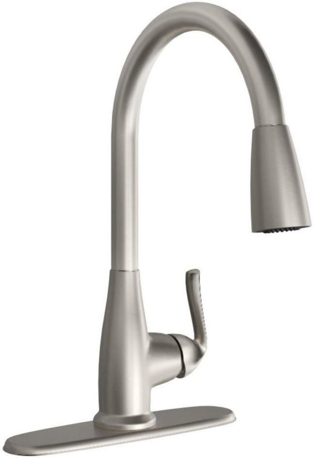 Proflo Pfxc8027 Faywood 1.5 GPM Single Hole Pull Down Kitchen Faucet ...