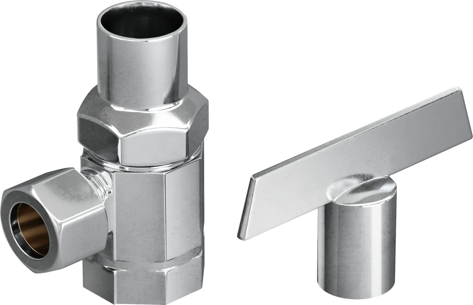 Proflo Pfxcat32clk 1/2" X 3/8" Multi Turn Angle Supply Stop - Chrome ...
