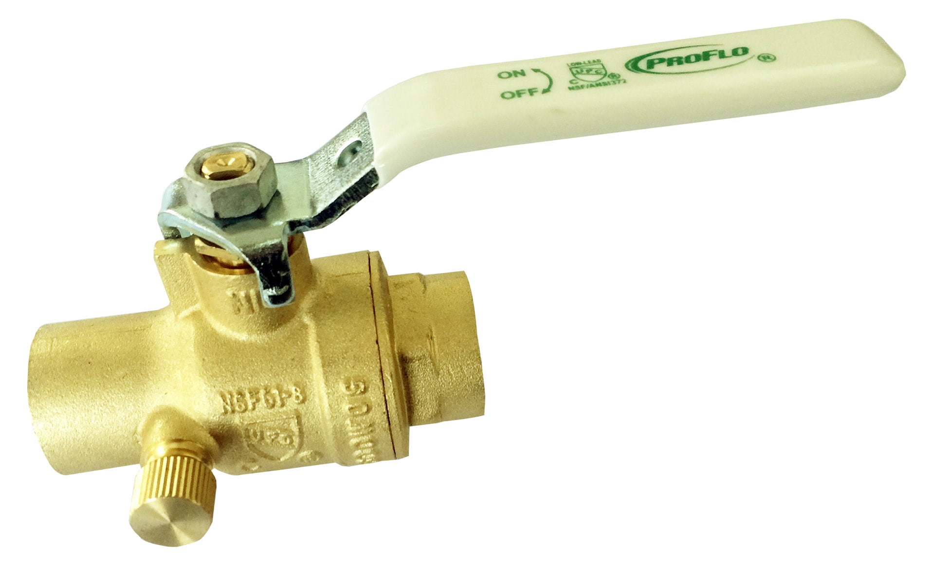 Proflo Pfxr858pf 3/4" Full Port Ball And Waste Valve - Walmart.com