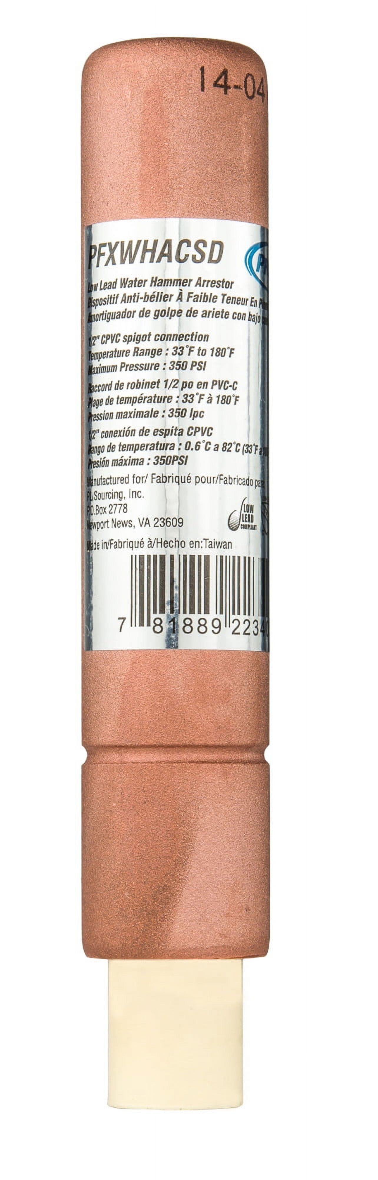 Proflo Pfxwhacsd 1/2" Plastic Cpvc Male And Spigot Water Hammer ...