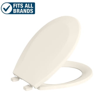 Bemis 500EC146 Round Closed Front Toilet Seat with Cover in Almond ...