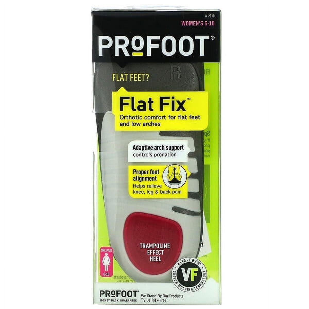 Profoot, Flat Fix, Adaptive Arch Support, Women's 6-10, 1 Pair ...