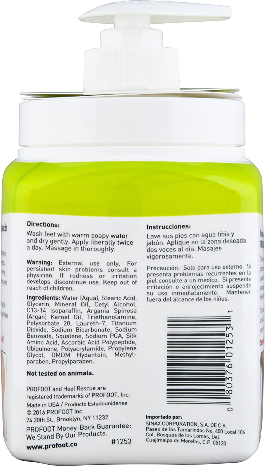 Profoot Heel Rescue Moisturizing Foot Cream W/ Argan Oil, 16oz, 3-Pack ...