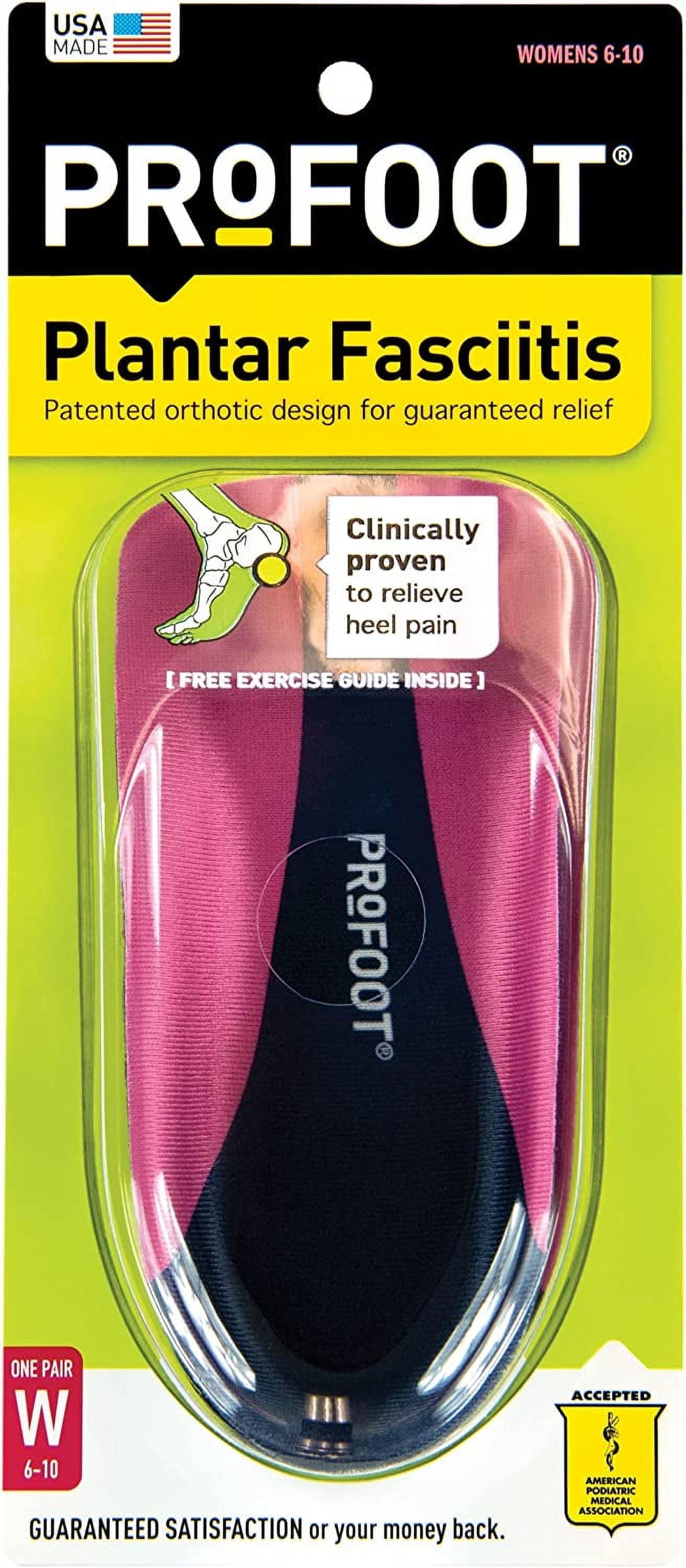 Profoot, Plantar Fasciitis, Women 6-10, 1 Pair - Walmart.com