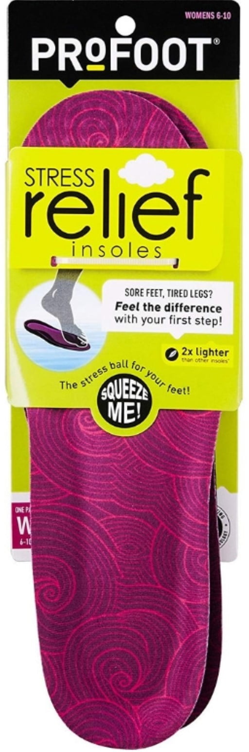 Profoot Stress Relief Insole, Women, 6-10 1 Pair (Pack of 2) - Walmart.com