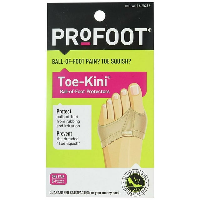 Profoot Toe-Kini Ball-of-Foot Protectors, 1 pair, 2 Pack - Walmart.com