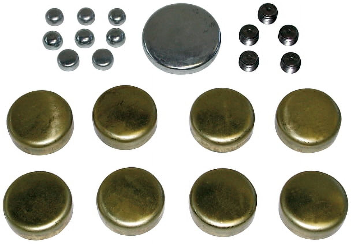 Proform 66553 PFM66553 BRASS FREEZE PLUG KIT SBF Fits select: 1966-1973 ...