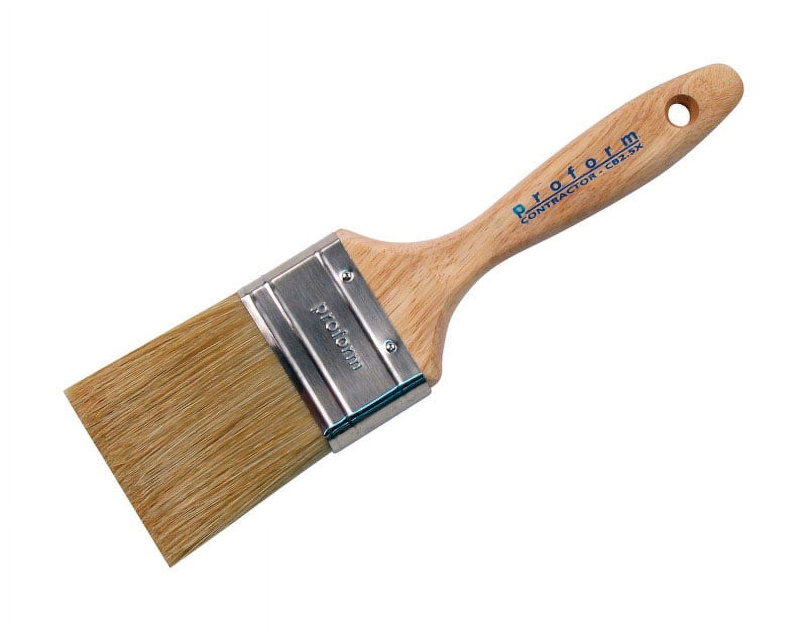 2-1/2” Proform CB2.5X White China Straight Cut Stiff Paint Brush ...