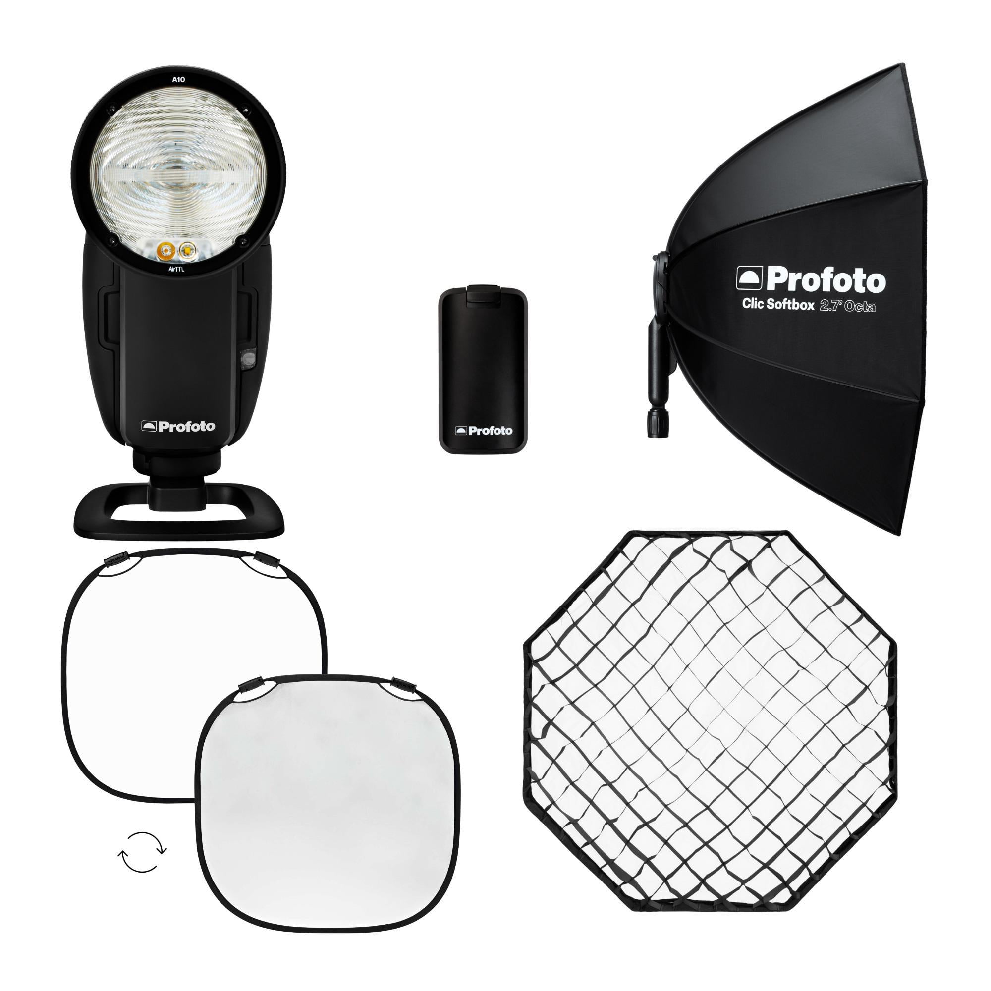 Profoto A10 On-Camera Flash Light for Nikon Bundle with Clic Softbox ...