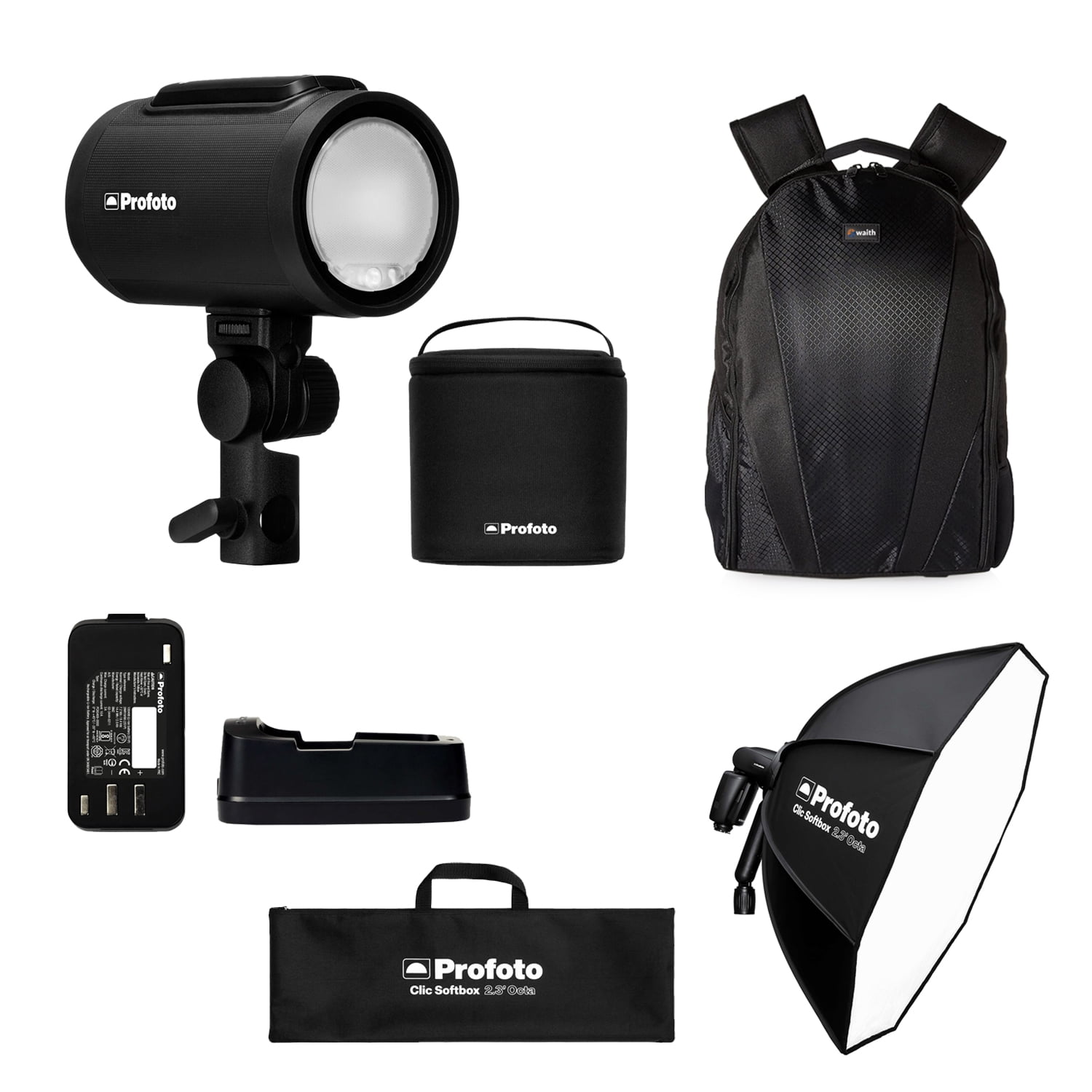 Profoto A2 Monolight Camera Flash Head with Profoto Clic Softbox Octa 2 ...