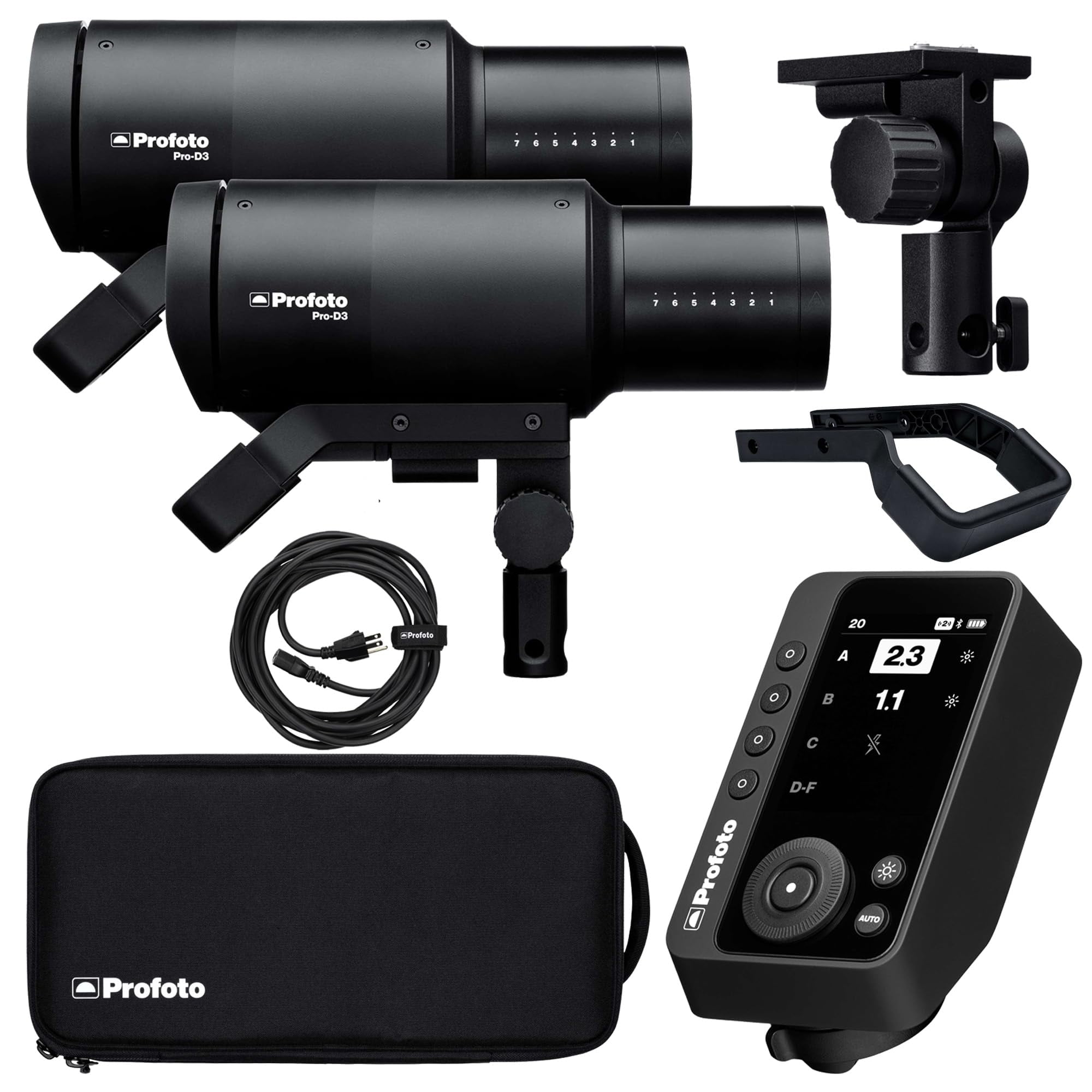 Profoto Pro-D3 750Ws Duo Monolight (2-Light Kit) with Profoto Connect ...