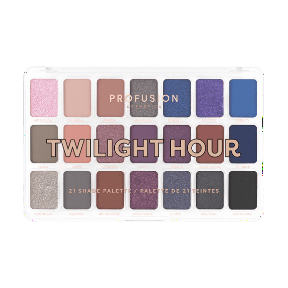 Profusion Cosmetics 21 Shade Eyeshadow Palette - Twilight