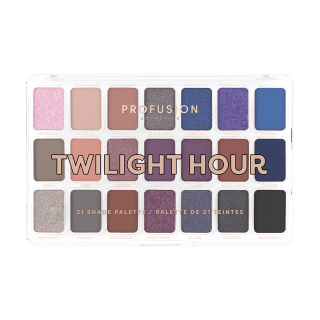 Profusion Cosmetics 21 Shade Eyeshadow Palette - Twilight - Walmart.com