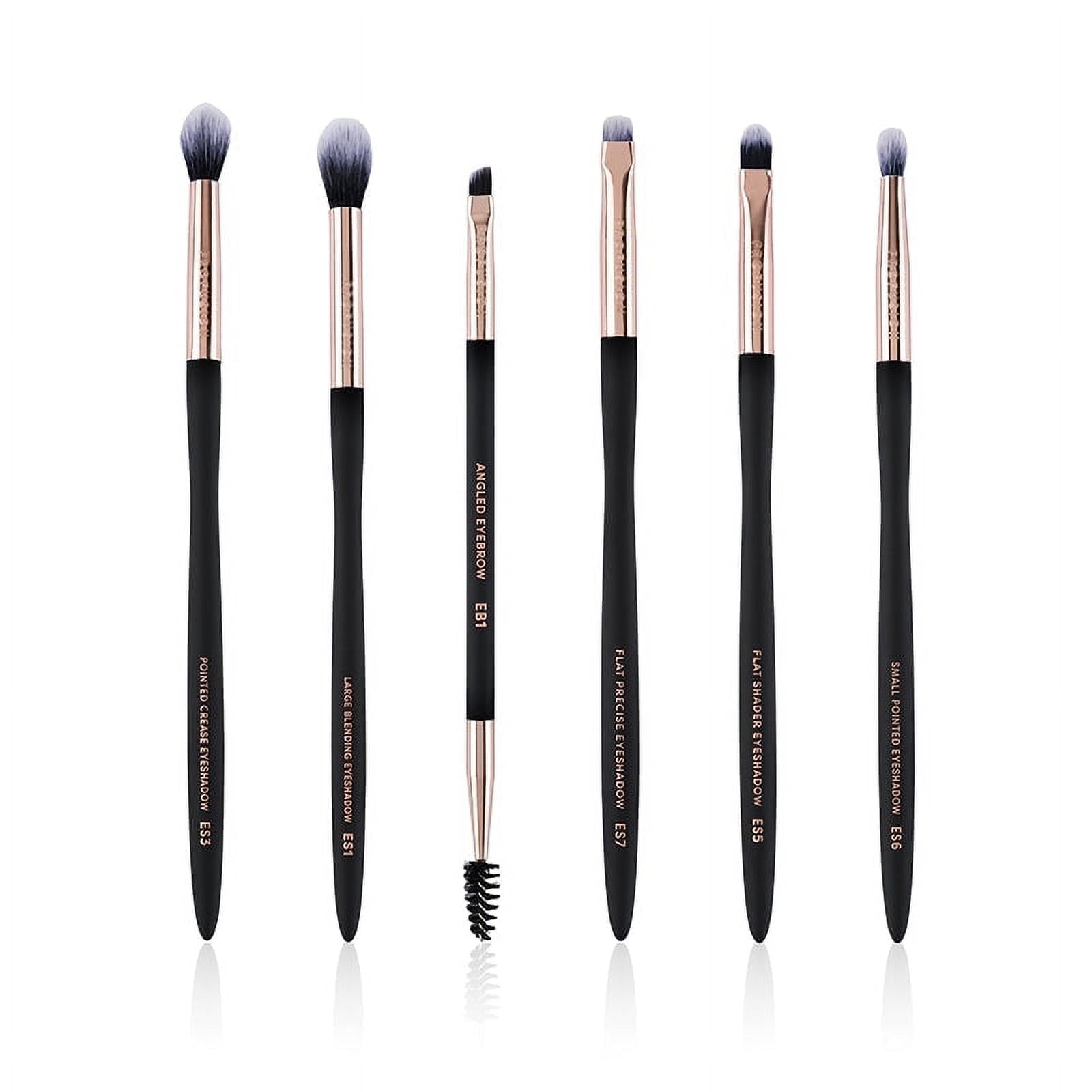 Profusion Cosmetics Artistry Eyes Reusable Makeup Brush Set, Matte ...