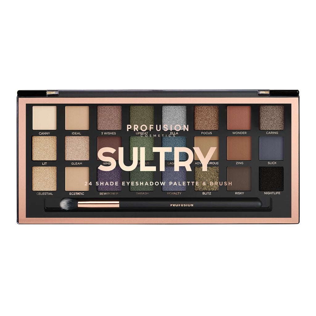 Profusion Sultry 24 Shade Eyeshadow Palette, Matte, Satin, Shimmer ...