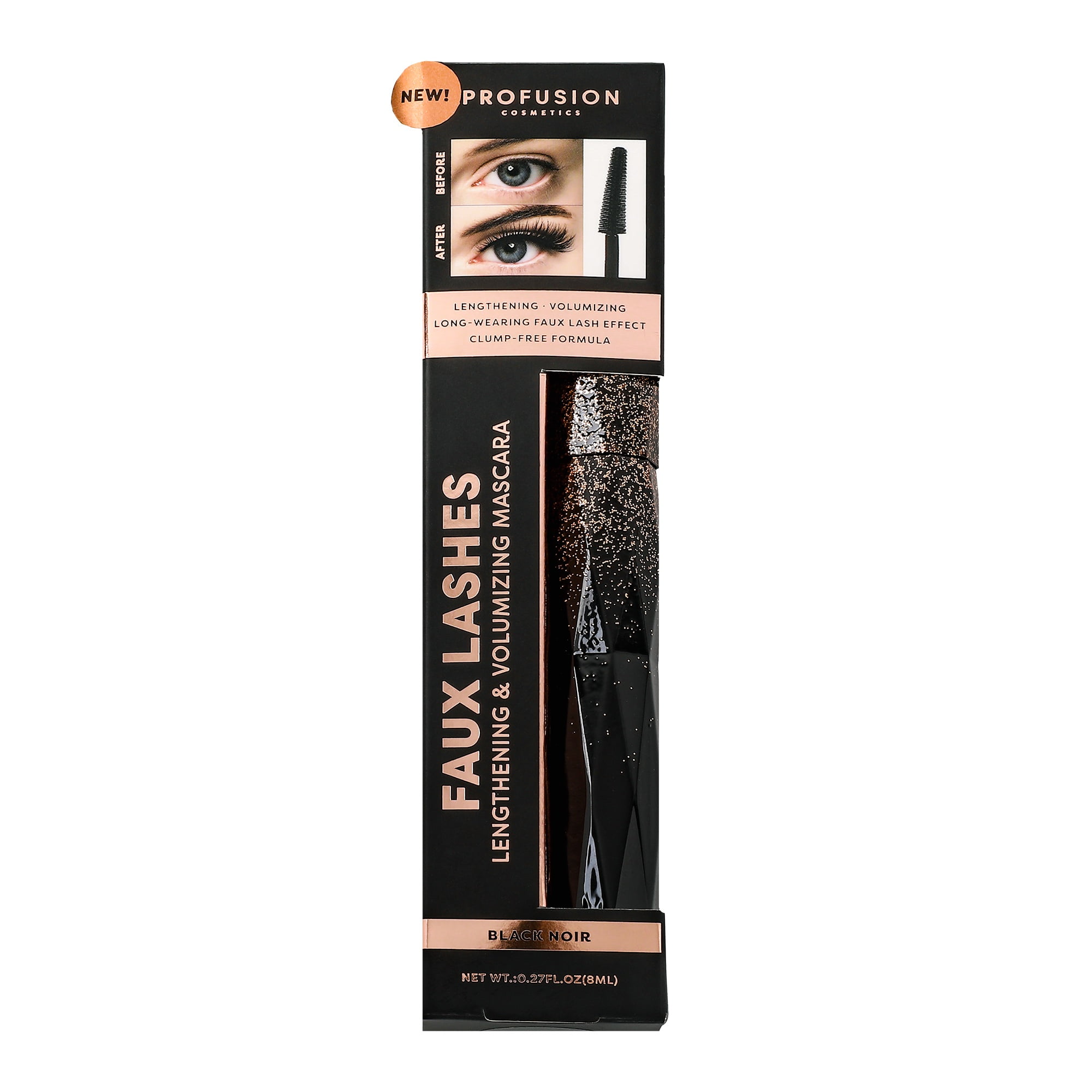 Profusion Faux Lashes Lengthening & Volumizing Mascara - Black Long ...