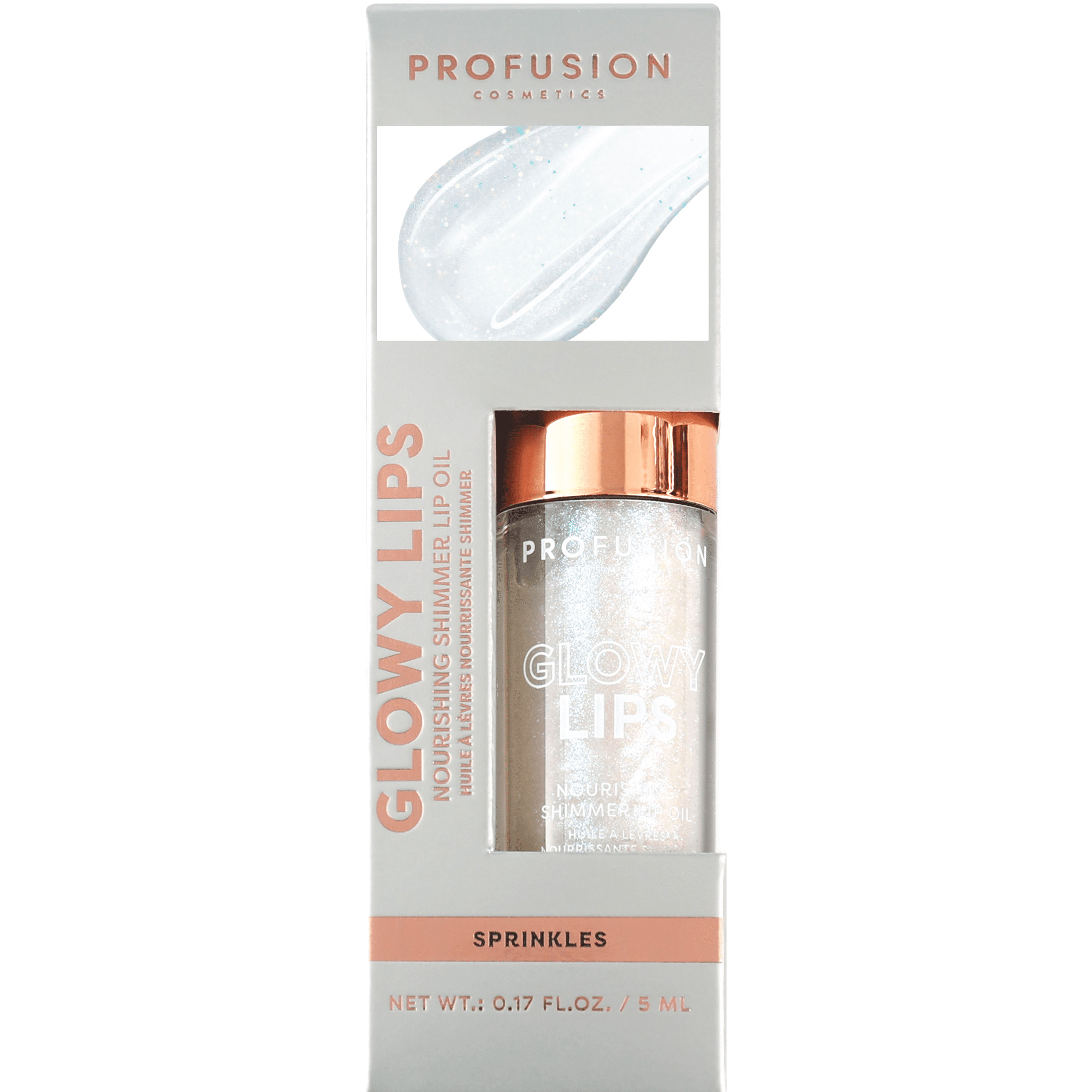 Profusion Cosmetics Nourishing Shimmer Lip Oil Glowy Lips- Sprinkles ...