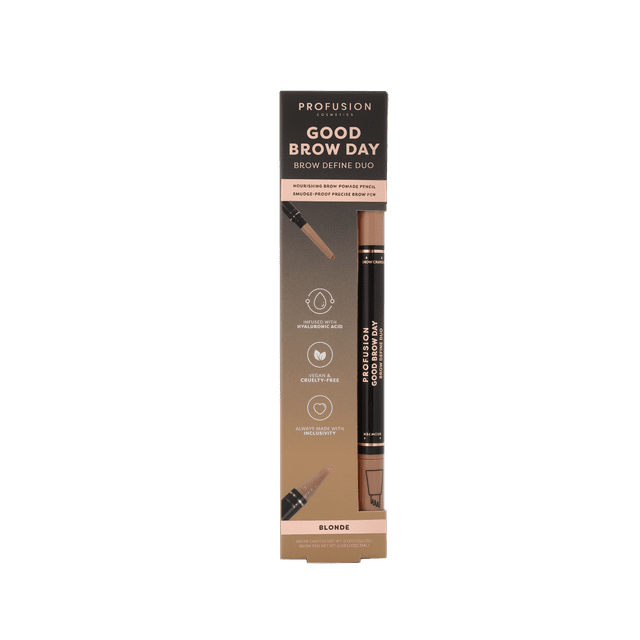 Profusion Cosmetics Good Brow Day - Brow Define Duo - Blonde - Walmart.com