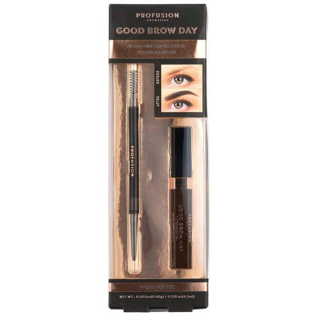 Profusion Cosmetics Good Day Brow, Dark Brown, 2.1 oz - Walmart.com