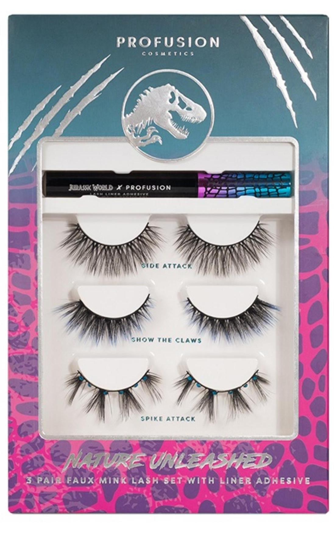 Profusion Cosmetics Jurassic Faux Mink False Eyelashes w/ Liner ...