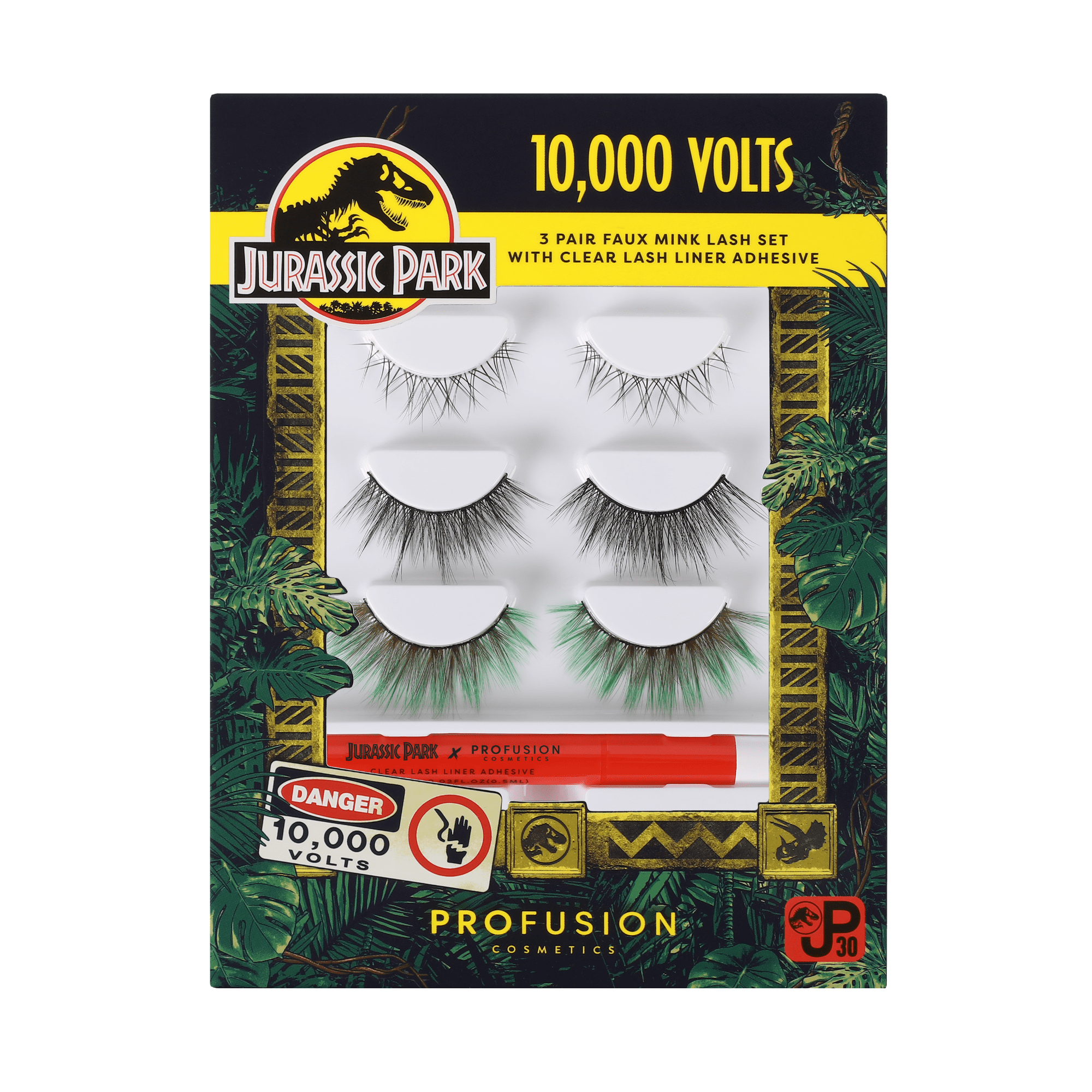 Profusion Cosmetics Jurassic Park Vegan Faux Mink Eyelash Set - 3 pack ...