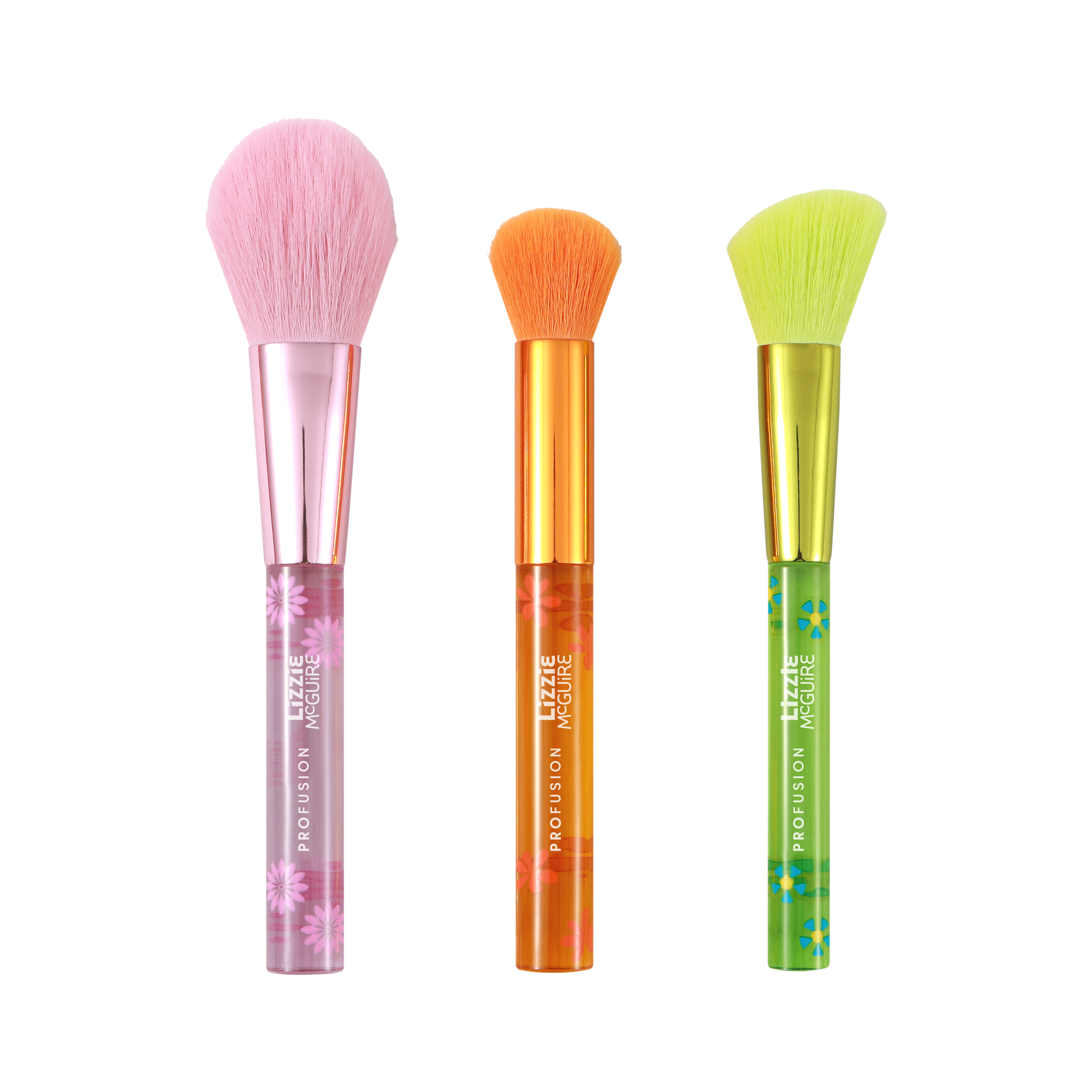 Profusion Cosmetics Lizzie McGuire - 3 PC Face Brush Set - Walmart.com