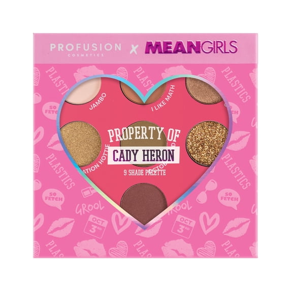 Profusion Cosmetics Mean Girls Palette, 9 Shades, Multi-Finish, 3.5 oz ...